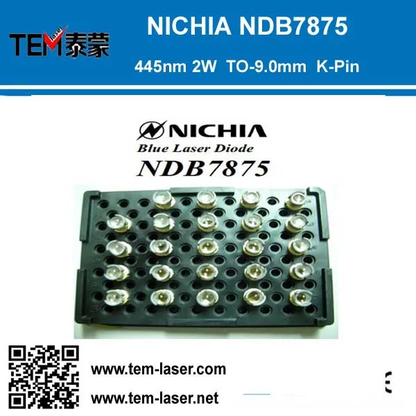 Free Shipping 3Pcs NICHIA NDB7875 445nm 450nm1600mW 2000mW 2W 1.6Watt ...