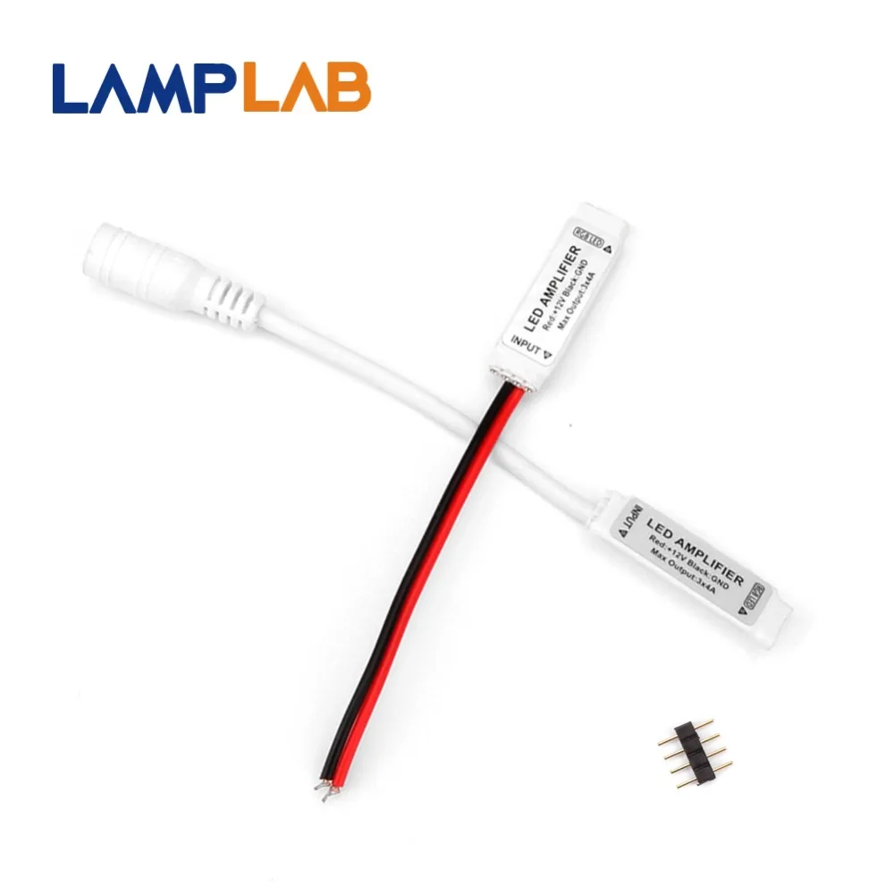 Mini LED Strip Amplifier Controller DC12V 4A Signal Power Repeater for ...