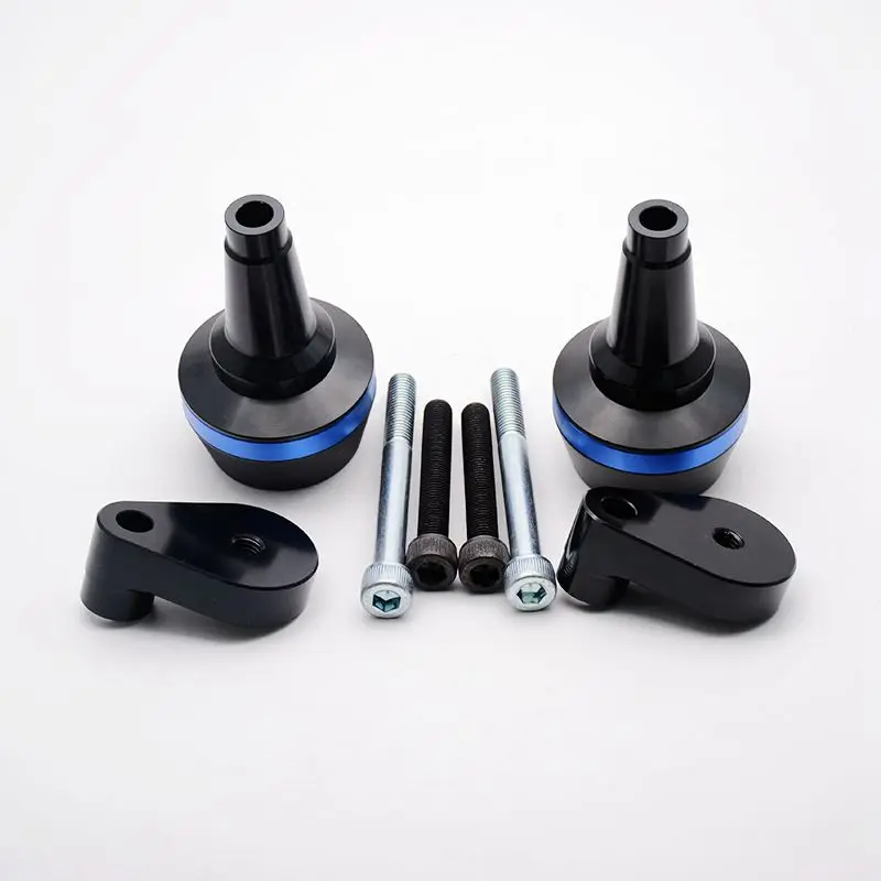 Blue Universal Frame Slider Motorcycle Anti Crash Pad Protector Slider ...