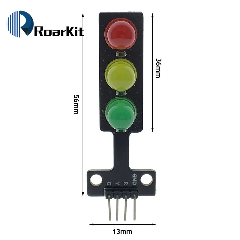 【KAMDSS015】Mini 5V Traffic Light LED Display Module for Arduino Red ...