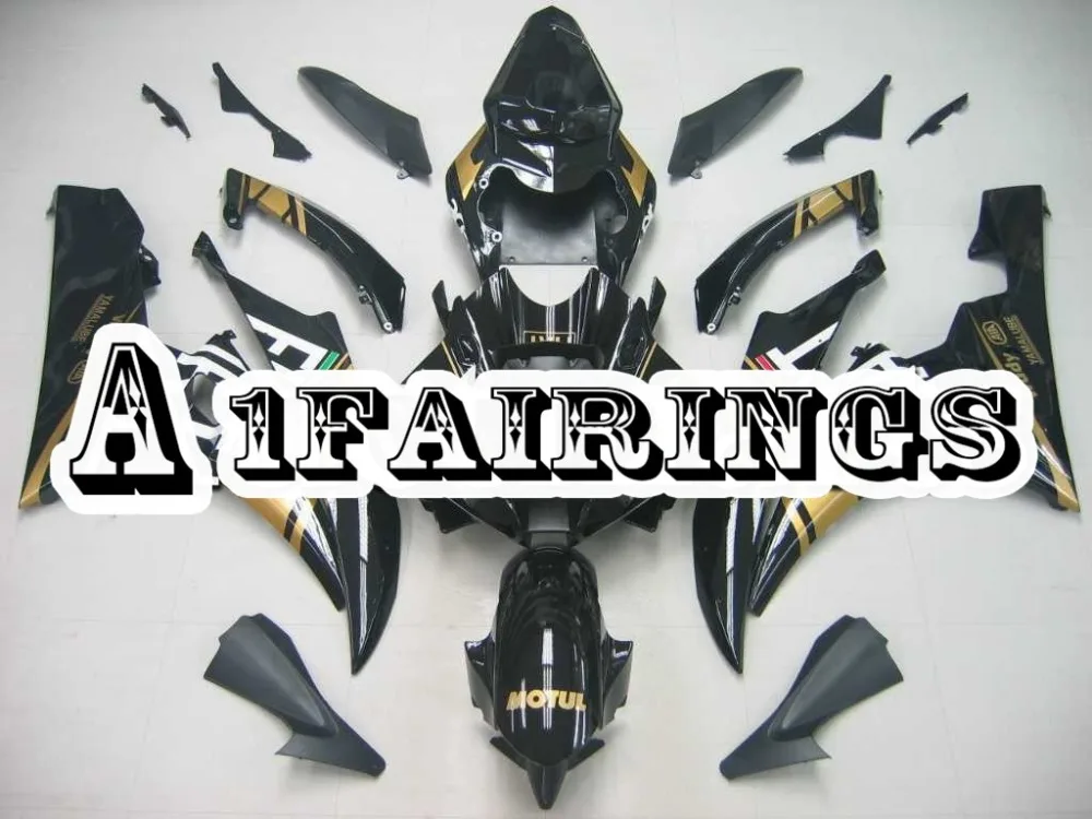 Full ABS Plastic Black Gold Motorbike Body Kits for Yamaha YZF600 R6 ...