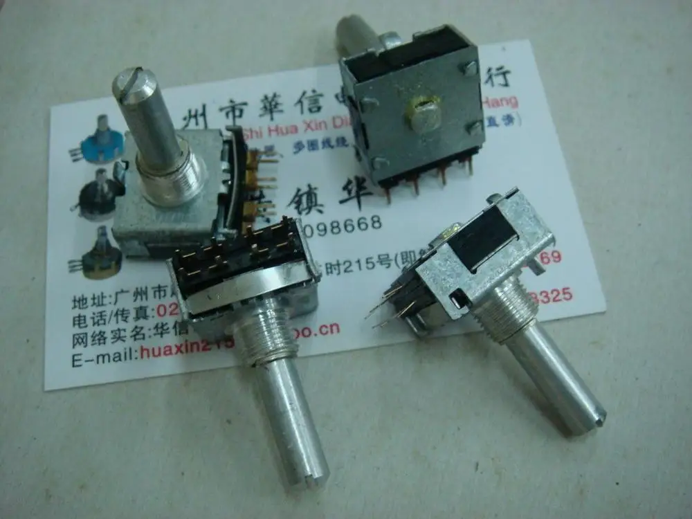 Original new 100% Audio potentiometer volume encoder , 8 pin 16 point ...
