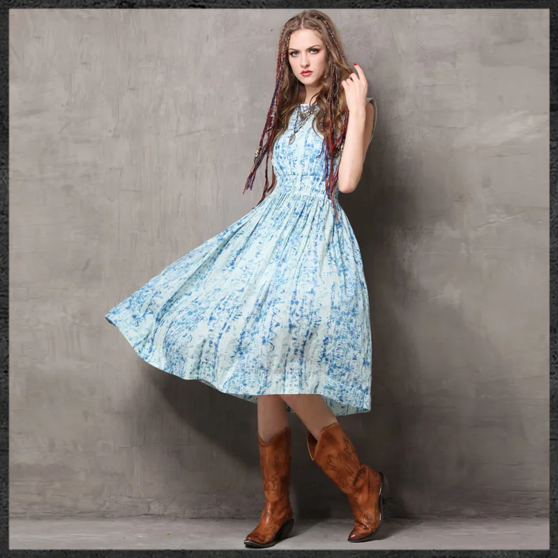 KEER Fashion Women's 2017 Summer Cotton Printed Vest Complex Flower ...