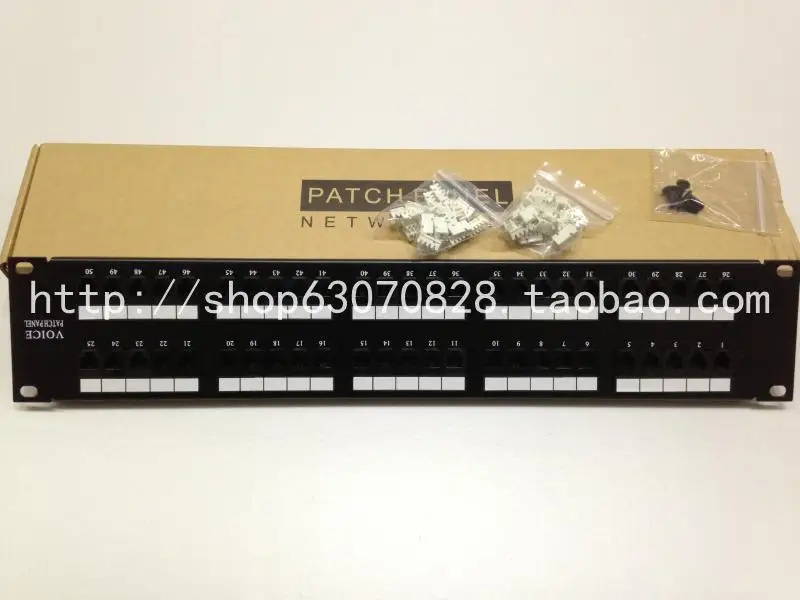 50 telephone patch panel rack mount patch panel 50 voice patch panels ...