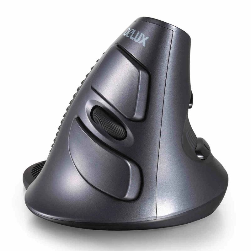 Delux M618 Wireless Mouse 800 1200 1600 DPI Vertical Mouse Optical Grab ...