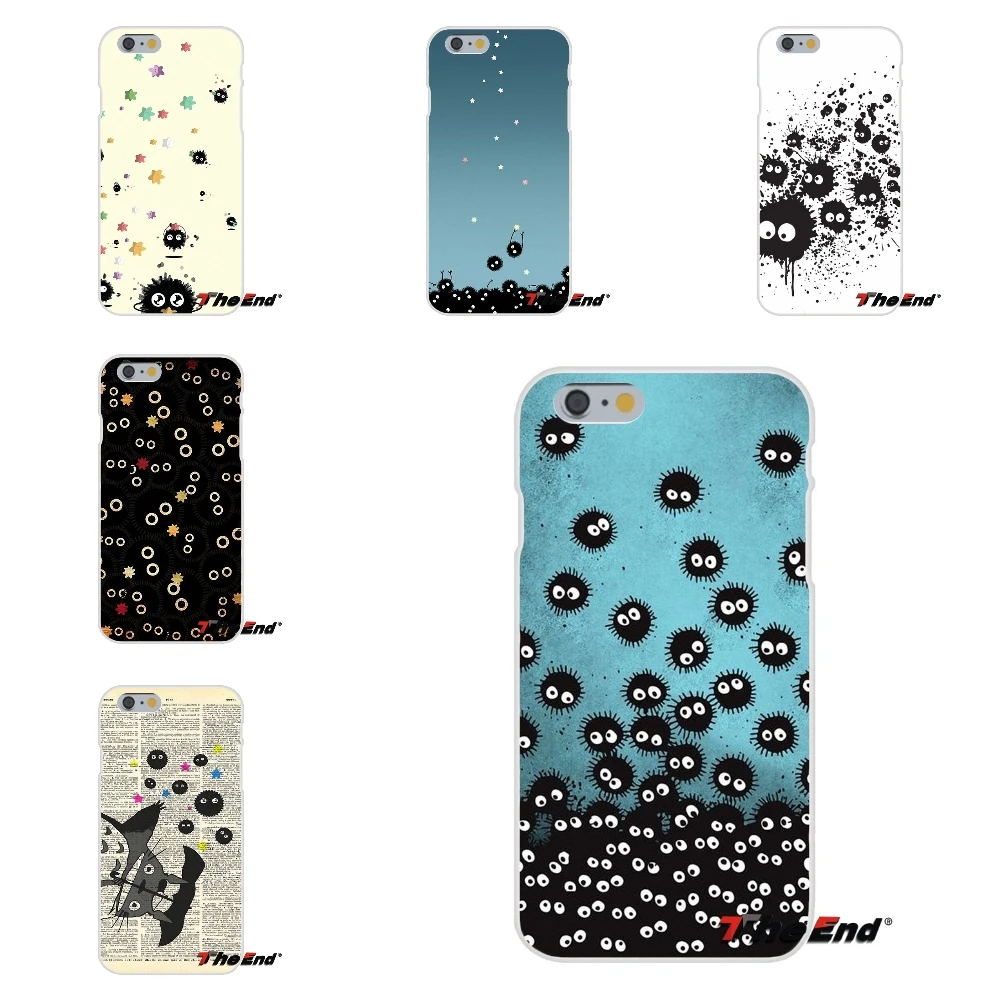 Beautiful Cute Soot Sprites Pattern For iPhone X 4 4S 5 5S 5C SE 6 6S 7 ...