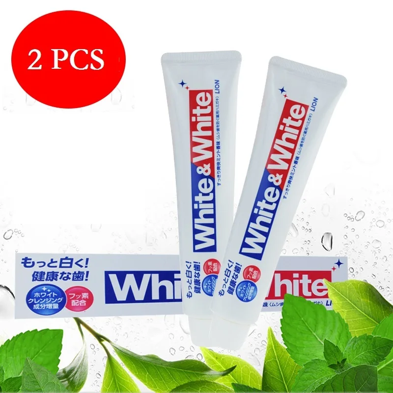 Japan Lion White&White Toothpaste Dental Daily Use Whitening Teeth Remove Smokers Stains Fights ...