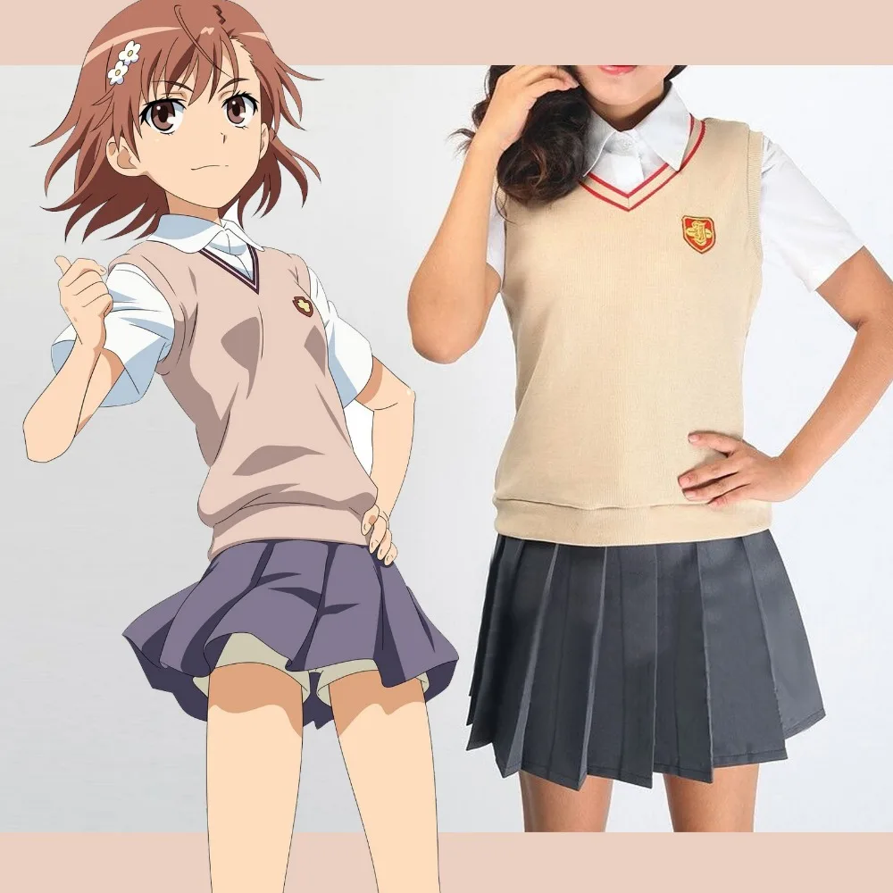 Anime Toaru Kagaku no Railgun To Aru Majutsu Misaka Mikoto Cosplay ...
