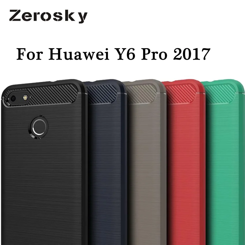 Zerosky For Huawei Y6 Pro Y6Pro 2017 Case Cover Luxury TPU Case For ...