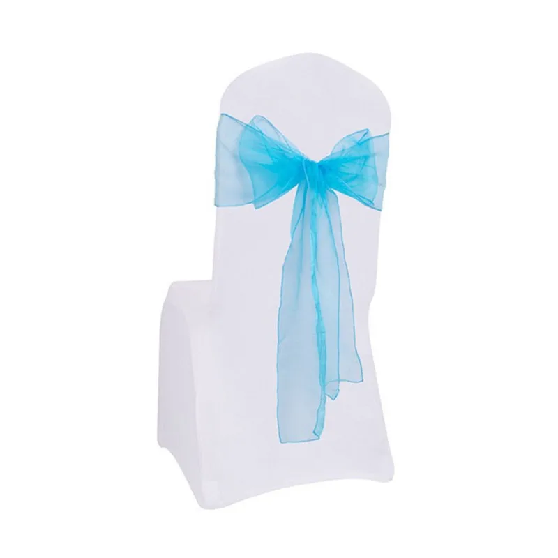 Lazo de organza verde menta para silla de boda, cintas de lazo de ...