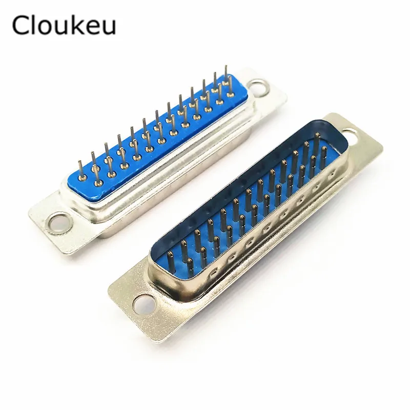 Placa de inserção macho dp25, 5 peças tipo pcb d sub conector db25 ...