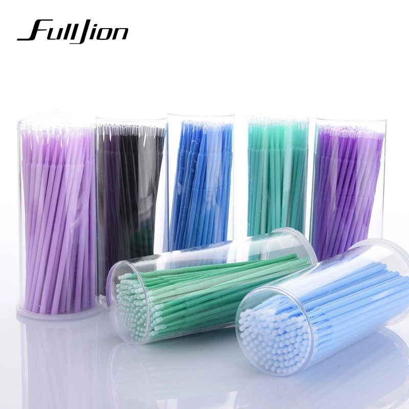 100pc/lot Durable Micro Makeup Brushes Disposable Eyelash Extension ...