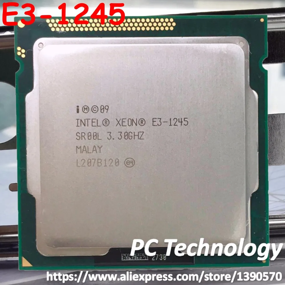 E3 1245 original intel xeon E3 1245 quad core (8 m cache, 3.30 ghz) lga1155 sr00l 95 w 32nm 1 ...