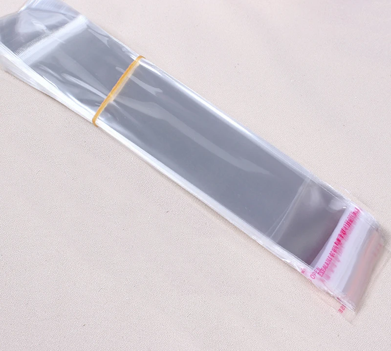 4.5*22cm clear OPP Bag for bracelet & necklace with self adhesive seal ...