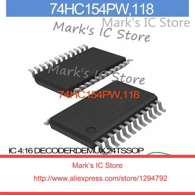 74HC154PW,118 IC 4:16 DECODERDEMUX 24TSSOP 74HC154PW,1 74HC154P ...