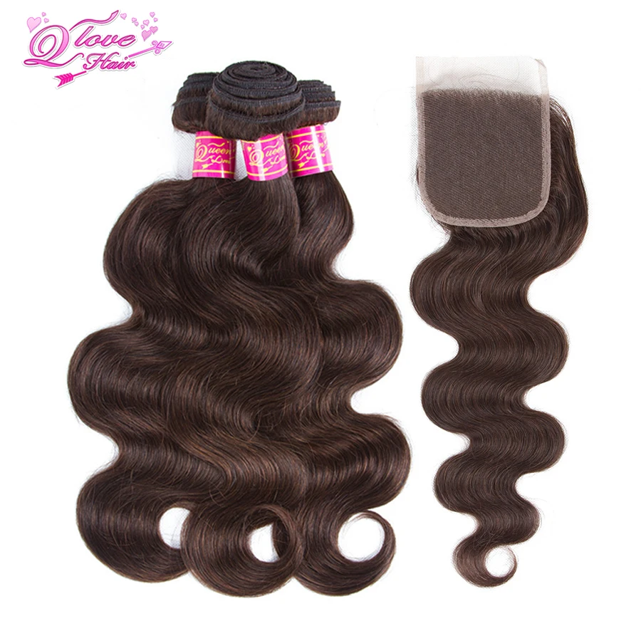 Queen Love Hair Pre colored Body Wave 3 Bundles Human Hair Bundles With ...