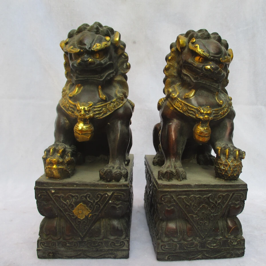 Pair of metal dog statues Statues Home Décor etna.com.pe