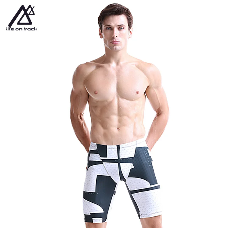 Summer Men Swimwear Jammers Beach Surf Close Fitting Professional Mens
