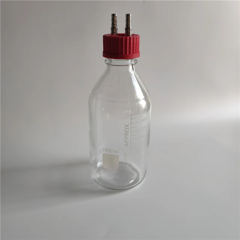 1000ml clear biological anaerobic reaction bottle fermentation flask ...