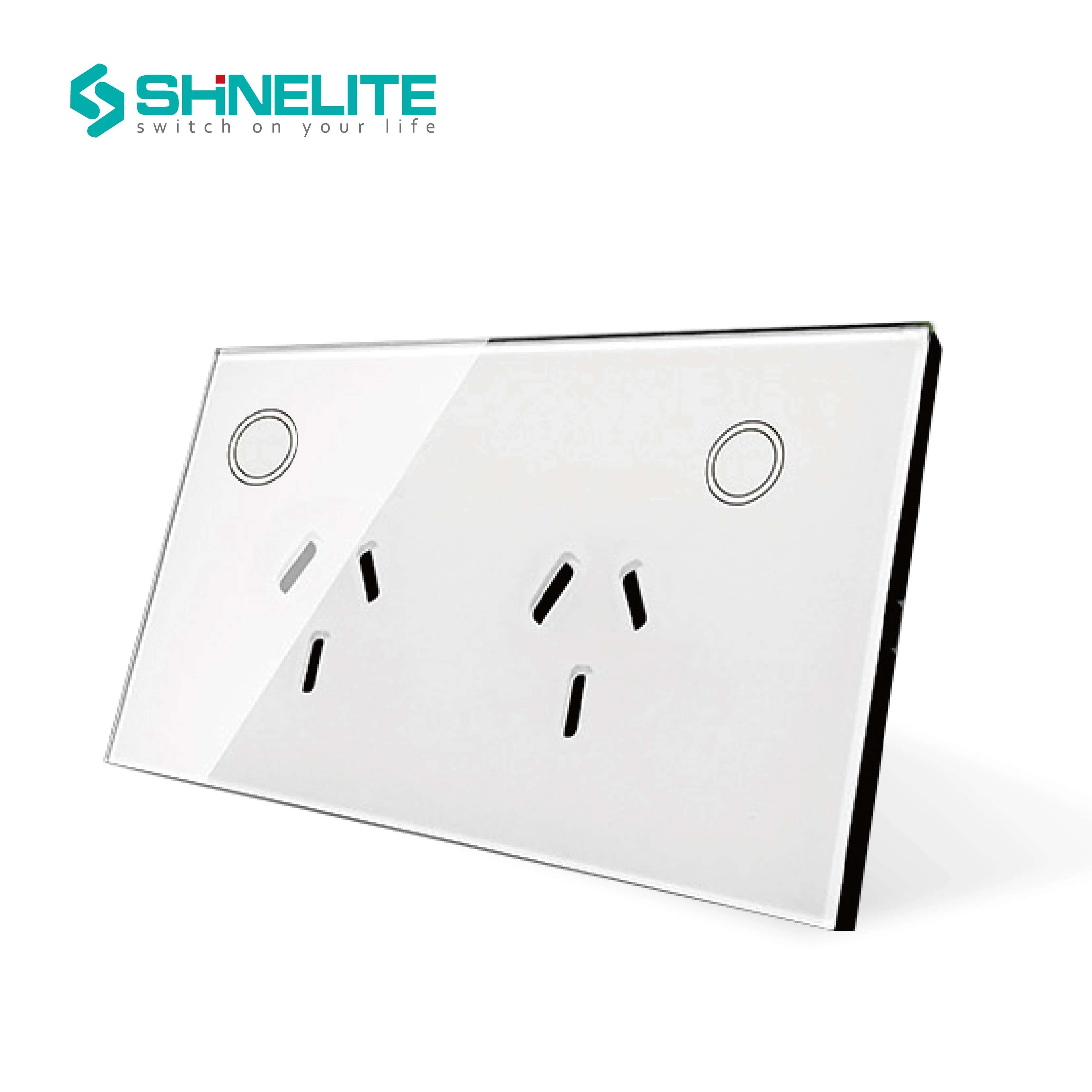 AU Touch Wall Double Sockets 15A Wireless Power Socket with touch ON ...