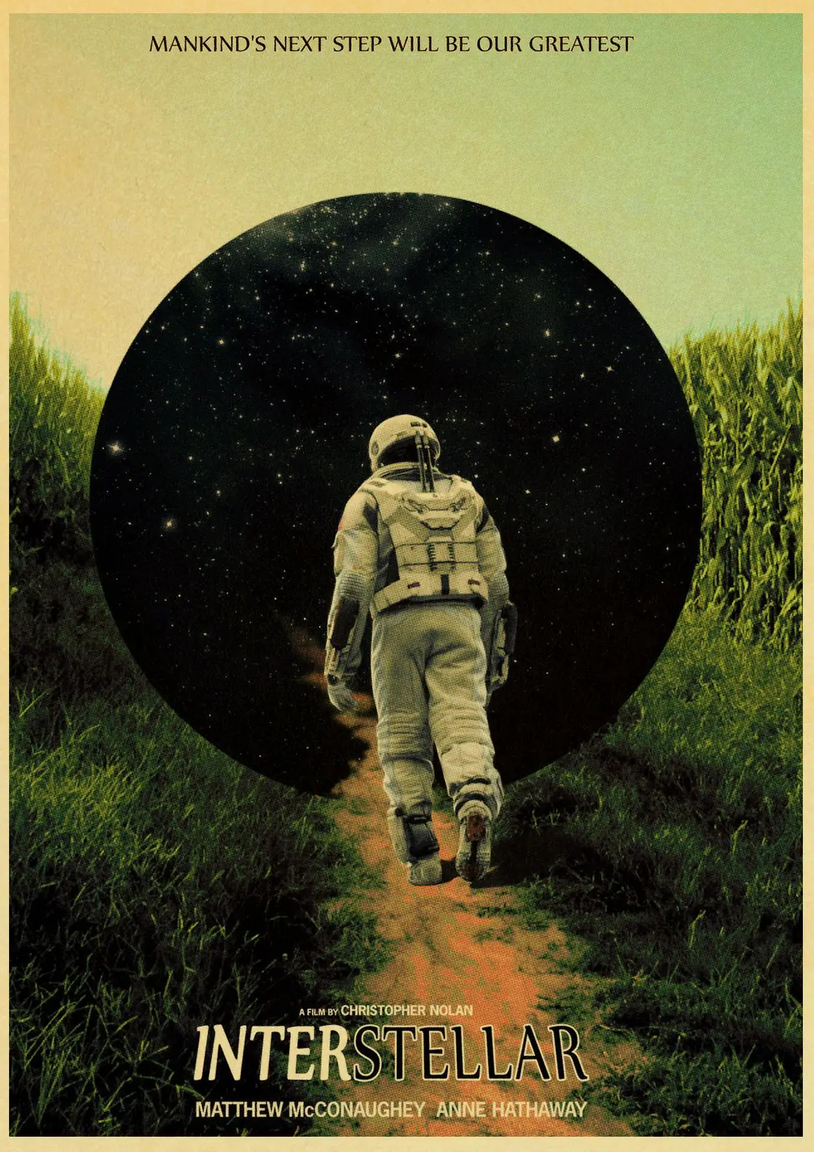 Movie Poster Interstellar Posters Wall Stickers Retro Poster Prints ...