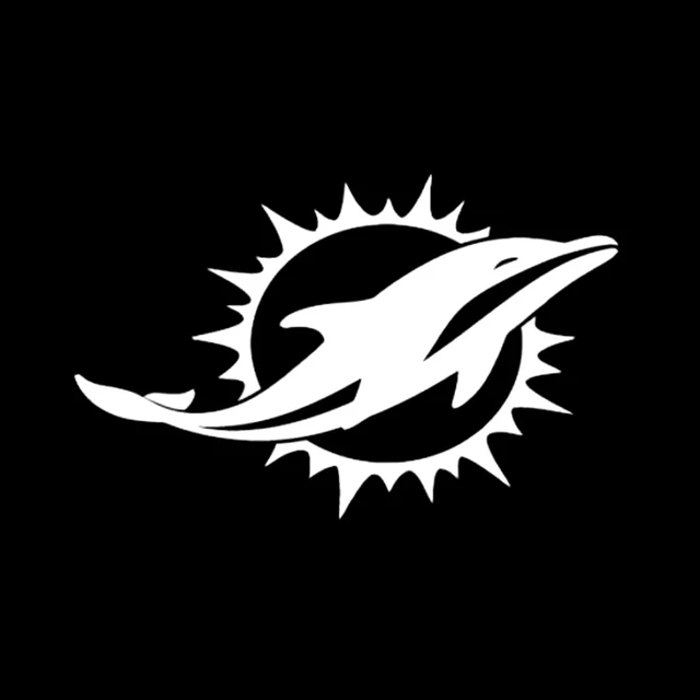 Miami Dolphins Logo Black And White