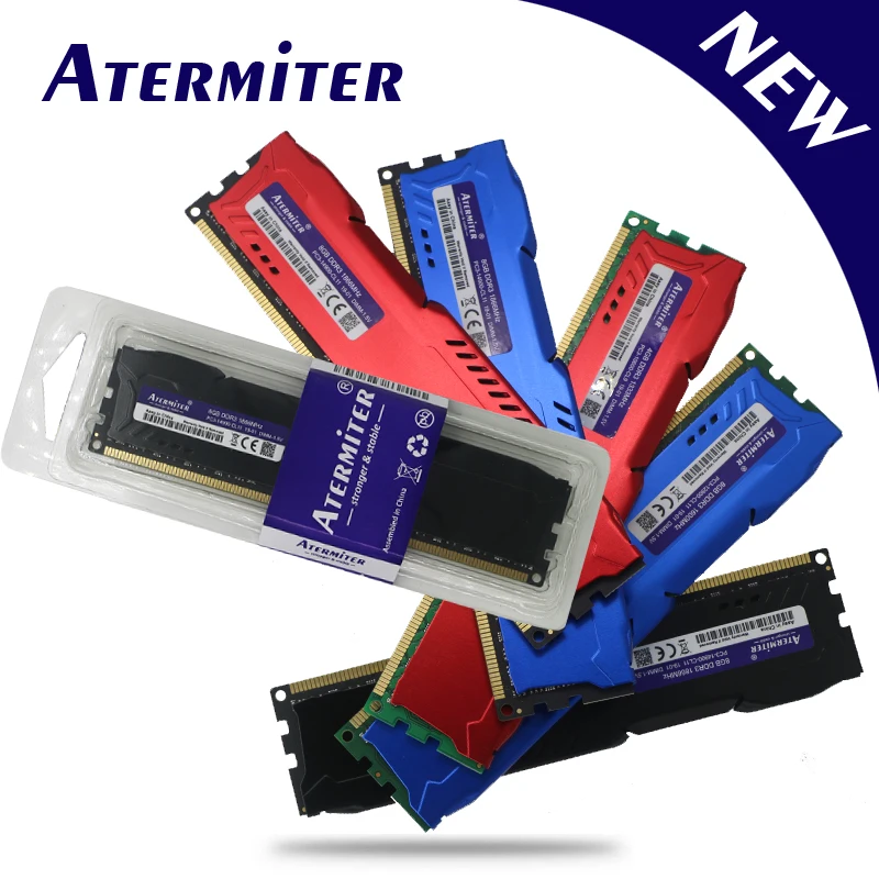 atermiter RAM DDR3 8GB 4GB 2GB PC3 1333 1600 1866MHZ 1600MHZ 10600 ...