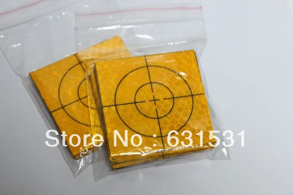40pcs Yellow Reflector Sheet 20 X 20 Mm Reflective Tape Target For ...
