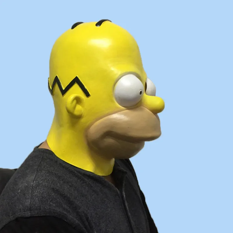 The Homer Simpsons Latex Simpsons cosplay Mask Halloween Cosplay for ...