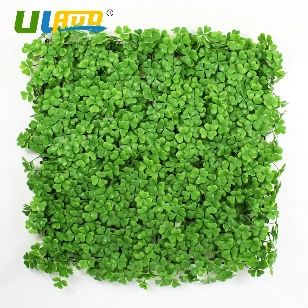 ULAND Wall Cover DIY Garden Decoration Plastic Clover Plants Panels ...