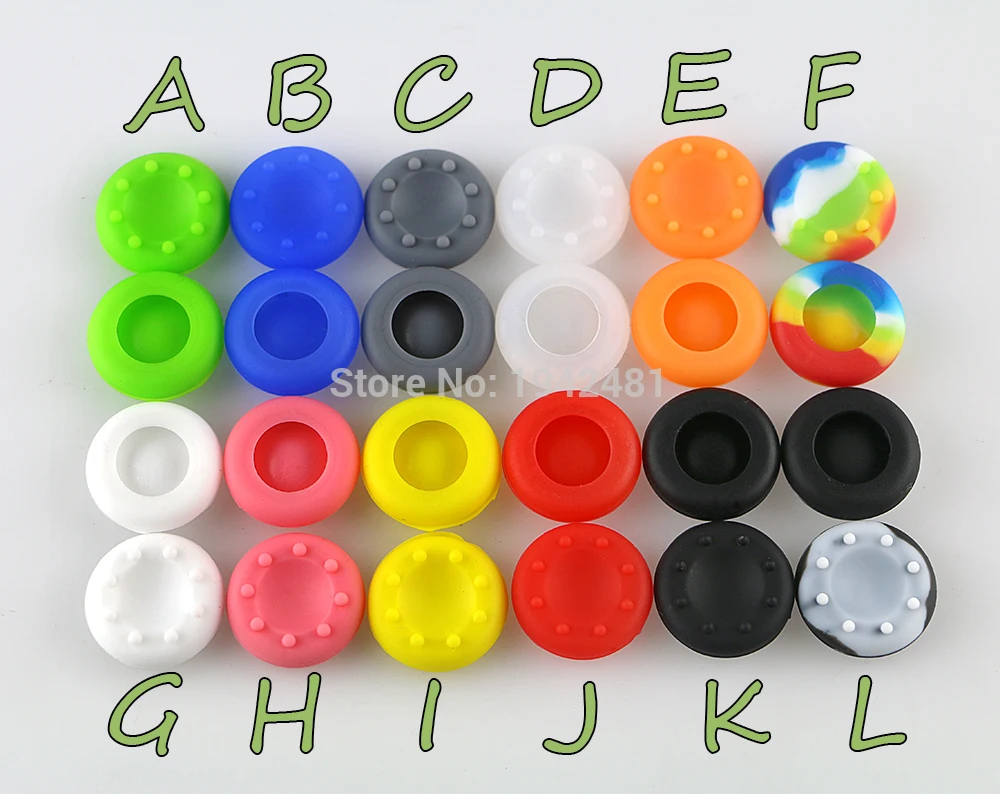 100 pcs/lot Silikon Analog Controller Thumb Grips Caps Covers griffe ...