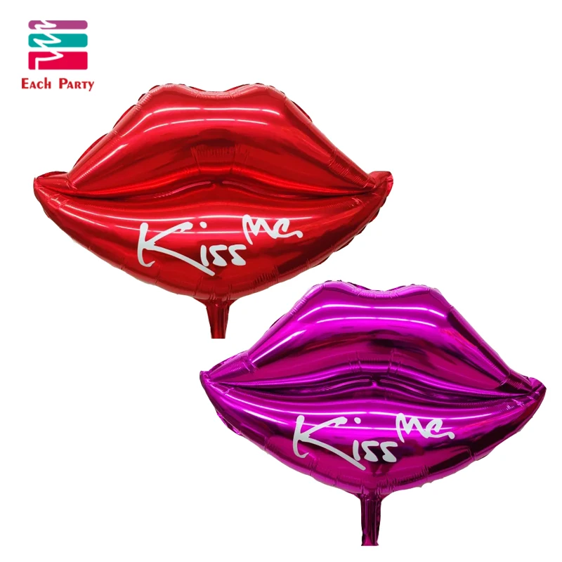 Kiss Mouth Foil Balloons Inflatable Wedding Decorations Wedding Balloons Lip Helium Balloon