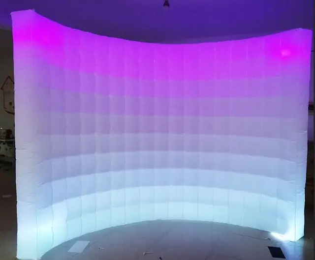 Wedding, party backdrop 10ft*8ft inflatable LED wall white color ...