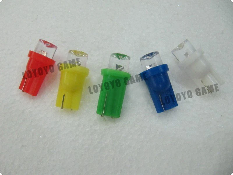 200 pcs T10 LED bulb LED lamp for Illuminated Push Button for Arcade ...