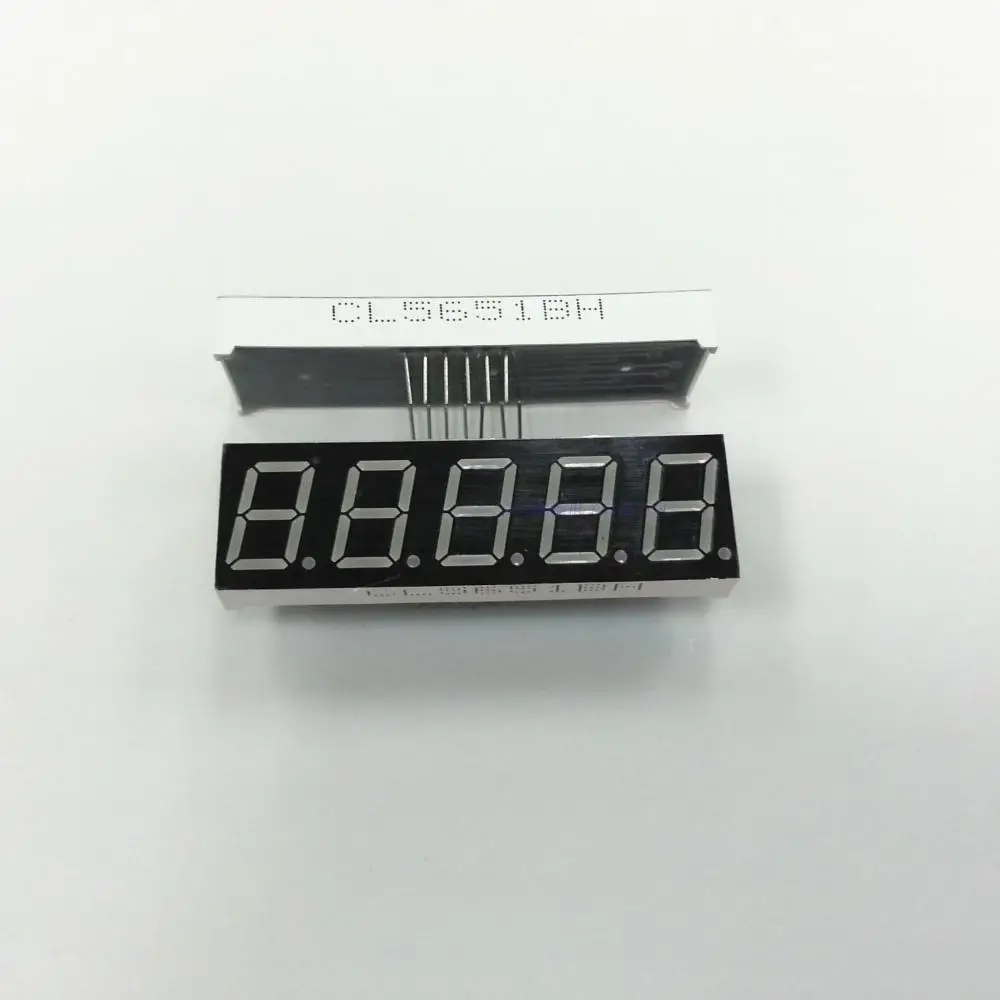 0.56 inch five digital red 7 segment red led display 5 digits 7 Seg LED ...