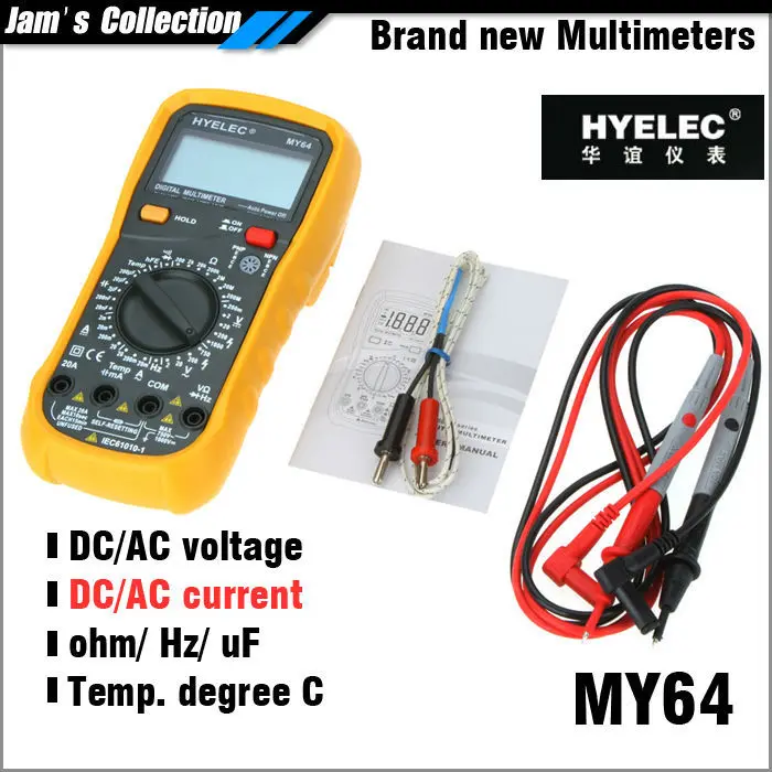 Envío rápido HYELEC Mastech MY64 multímetro digital profesional ...