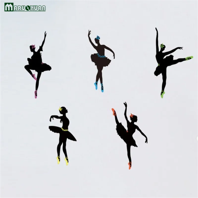 Cartoon Color Ballet People Children Study Ballet Dance Room Pastel ...