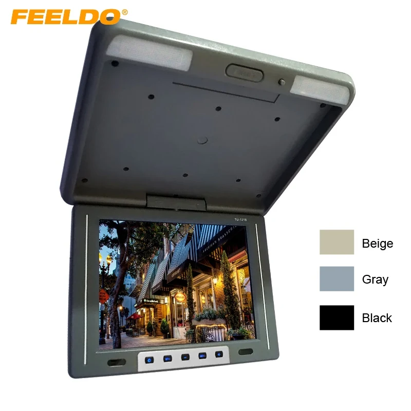 FEELDO Monitor LCD abatible hacia abajo para coche/Autobús, montaje en ...