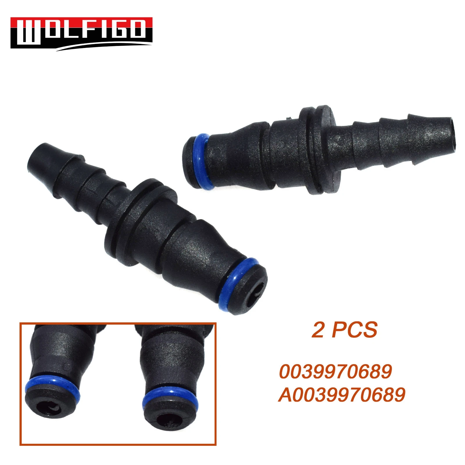 WOLFIGO 1 PC / 2PCS สำหรับ Mercedes W203 W221 C230 S400 S550 S600 ...