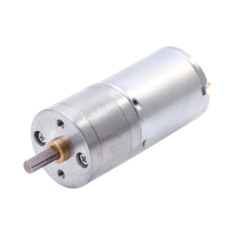 DC Motor 12V 130rpm 4mm center shaft - Robust construction.