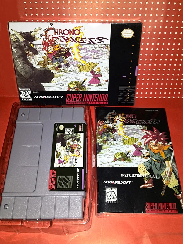 RPG game cartridge: Chrono Trigger USA version English Language Chip ...