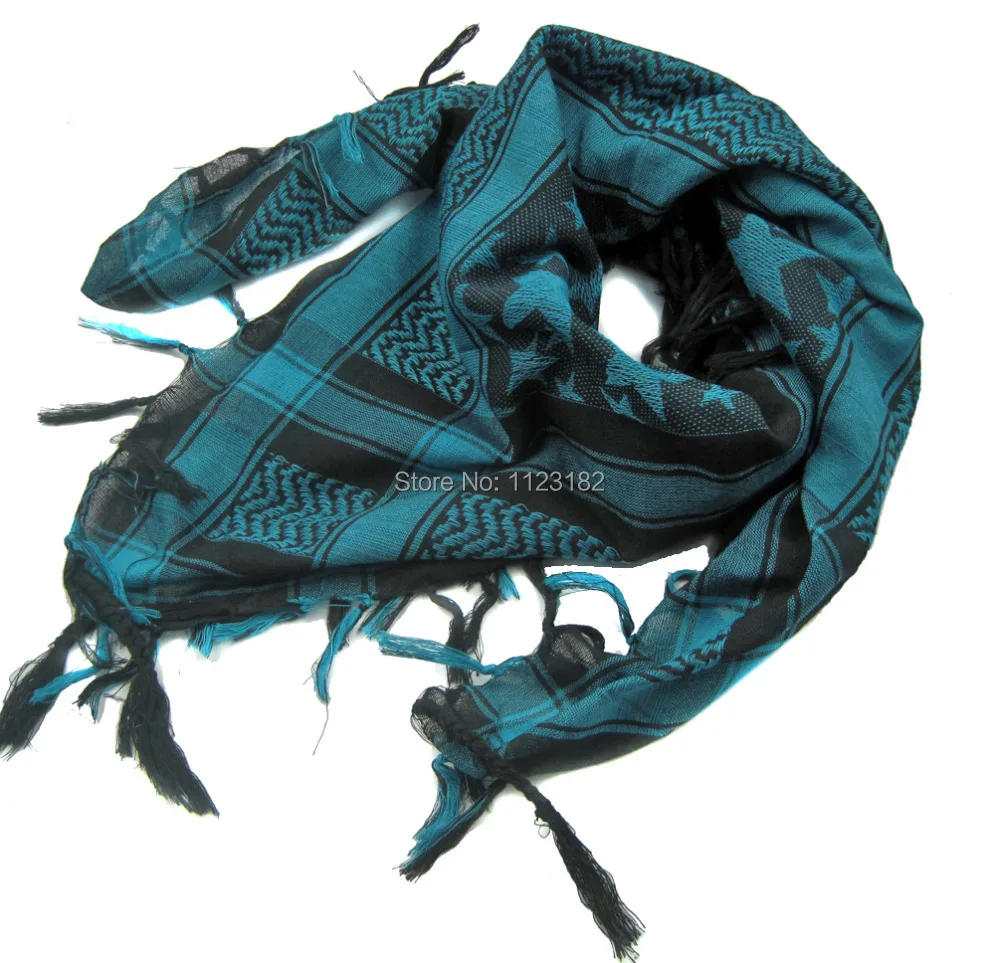 Military Shemagh Scarf Tactical Desert Arab Keffiyeh Scarves Star Print ...