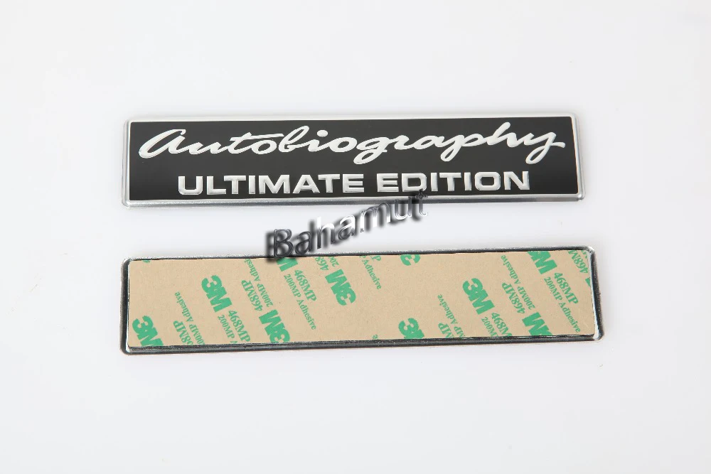 Car Emblem Autobiography ultimate Edition Rear Trunk Badge Logo Sticker ...
