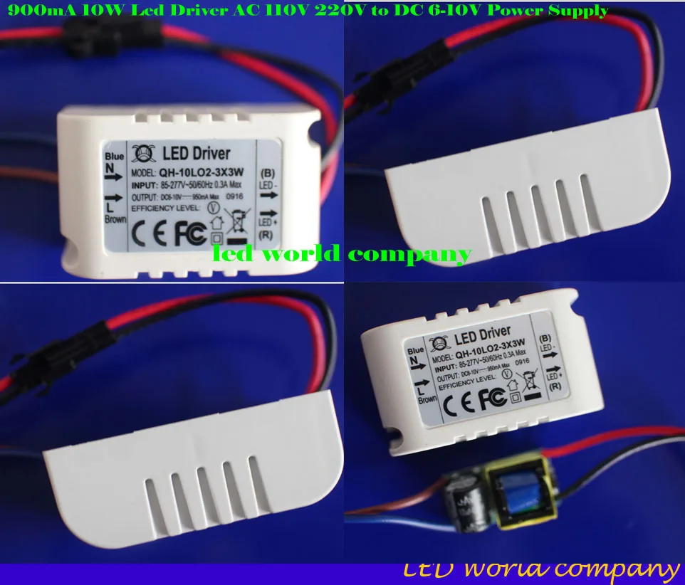 free-shipping5pcs-Isolated-900mA-10W-Led-Driver-AC-110V-220V-to-DC-6 ...