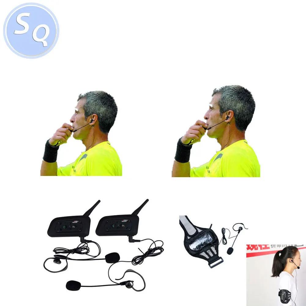 2 Referees Talk Same Time Football Referee Coach Headset Judger ...