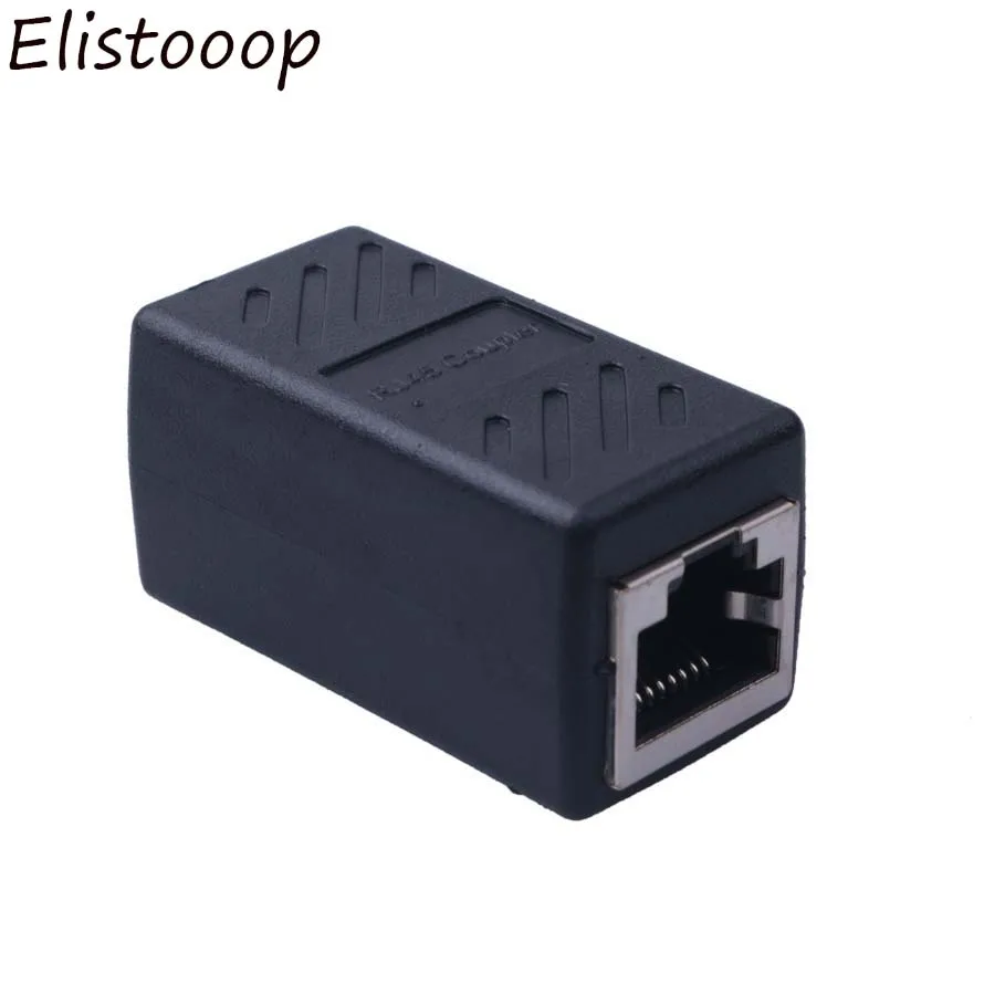 2pcs Network LAN Connector Adapter Coupler Extender RJ45 Ethernet Cable ...