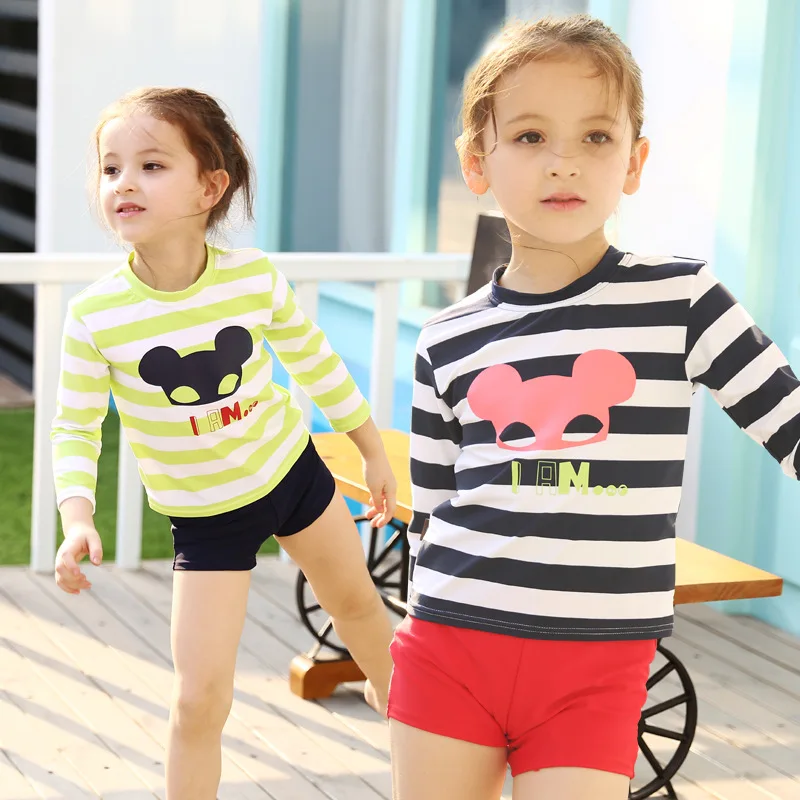 Aliexpress.com : Buy 2016 New Korean Kids Striped Swimsuit Cute Girls ...