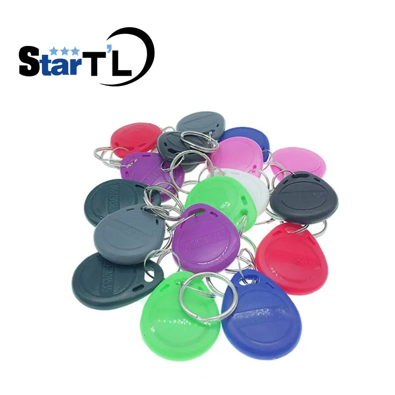 Free Shipping 100pcs RFID Keychain Card Tag Key 125khz ID Keyfob TK4100 ...