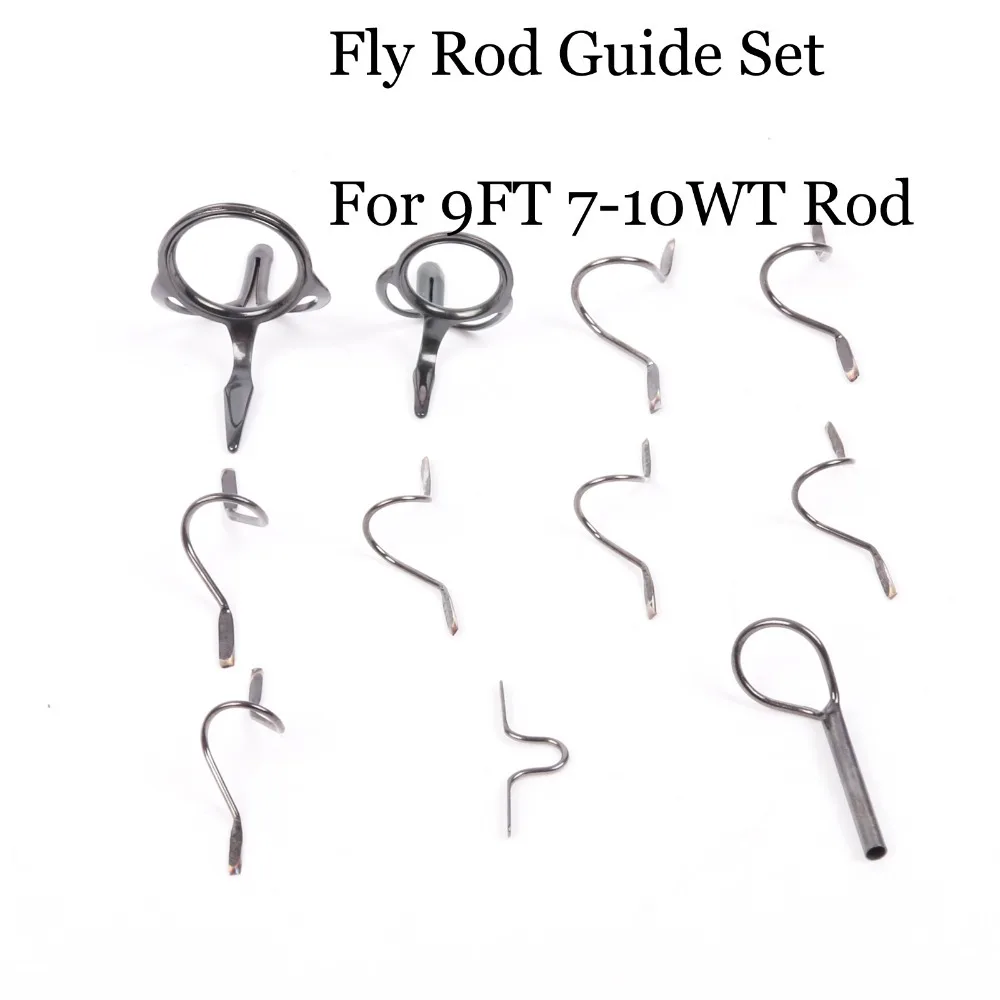 Maxcatch New Fly Fishing Rod Guides For 7WT 10WT Tip Repair Kit Fly Rod ...