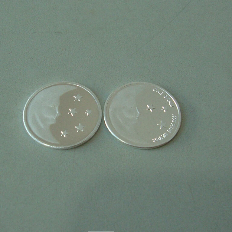 10pcs/lot.999 pure solid silver 1gram moon Coin Free shipping-in Non ...